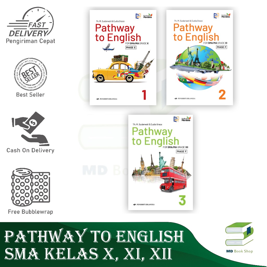 Jual BEST SELLER ORIGINAL PATHWAY TO ENGLISH SMA KELAS 10, 11, 12 KURIKULUM MERDEKA - ERLNGGA ...