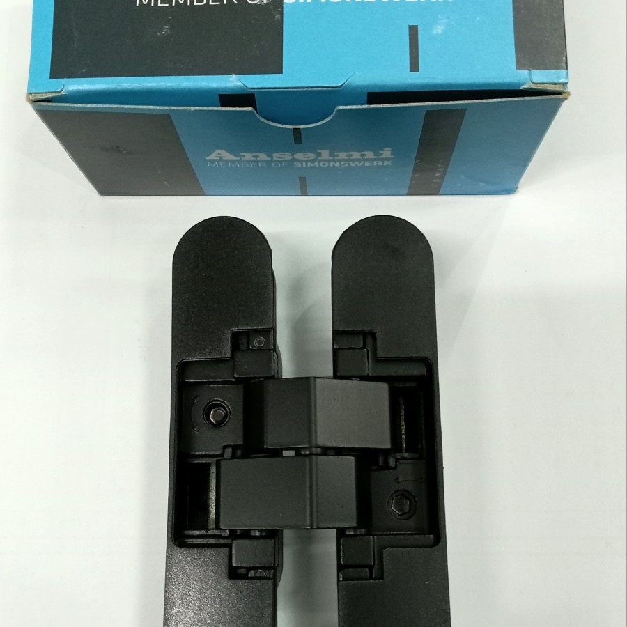 Jual ENGSEL TANAM CONCEALED HINGE ANSELMI AN-140-3D BLACK BEBAN 40 kg ...