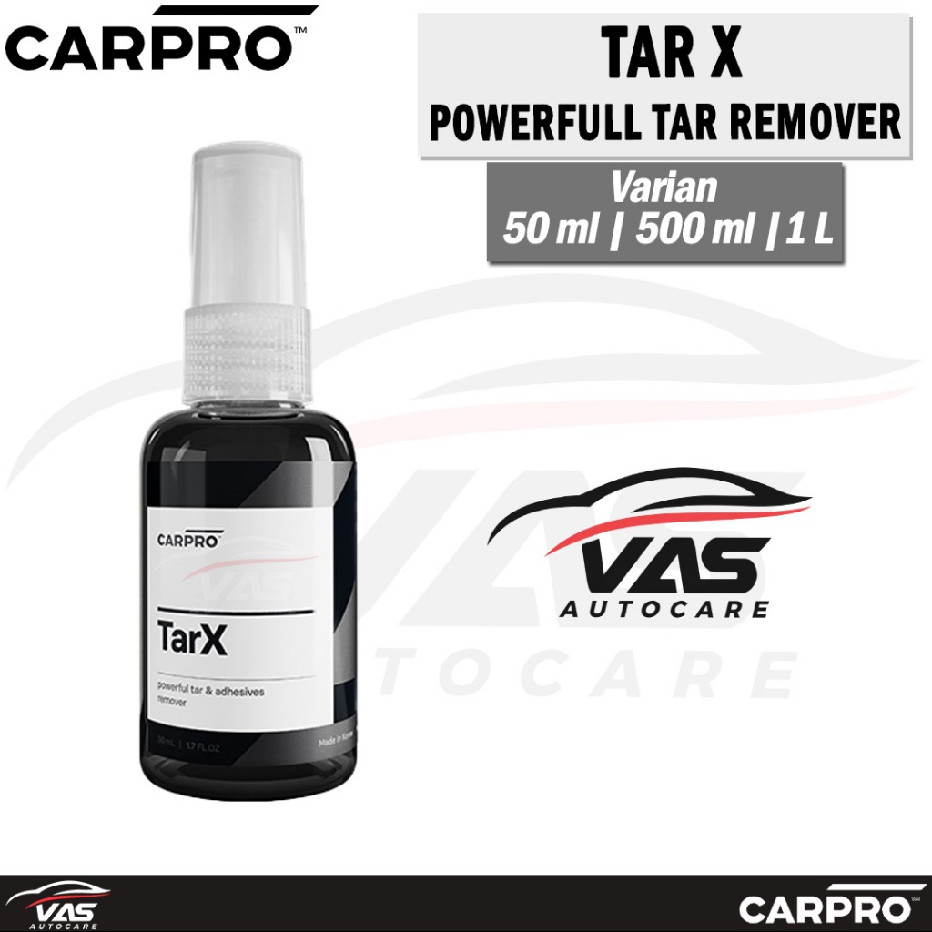 Jual Carpro TarX Tar Remover Pembersih Noda Aspal Dan Lem 50ml | Shopee ...