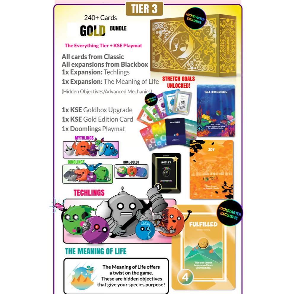 Jual Doomlings Board Game Gold Bundle Kickstarter Edition | Shopee ...