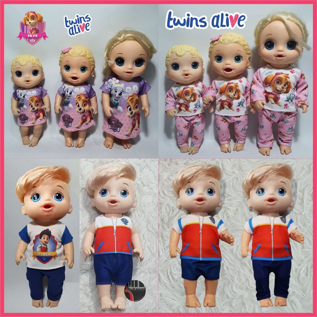 Jual PreOrder !!! Baju Boneka Baby Alive Animator MellChan Ryder Paw ...