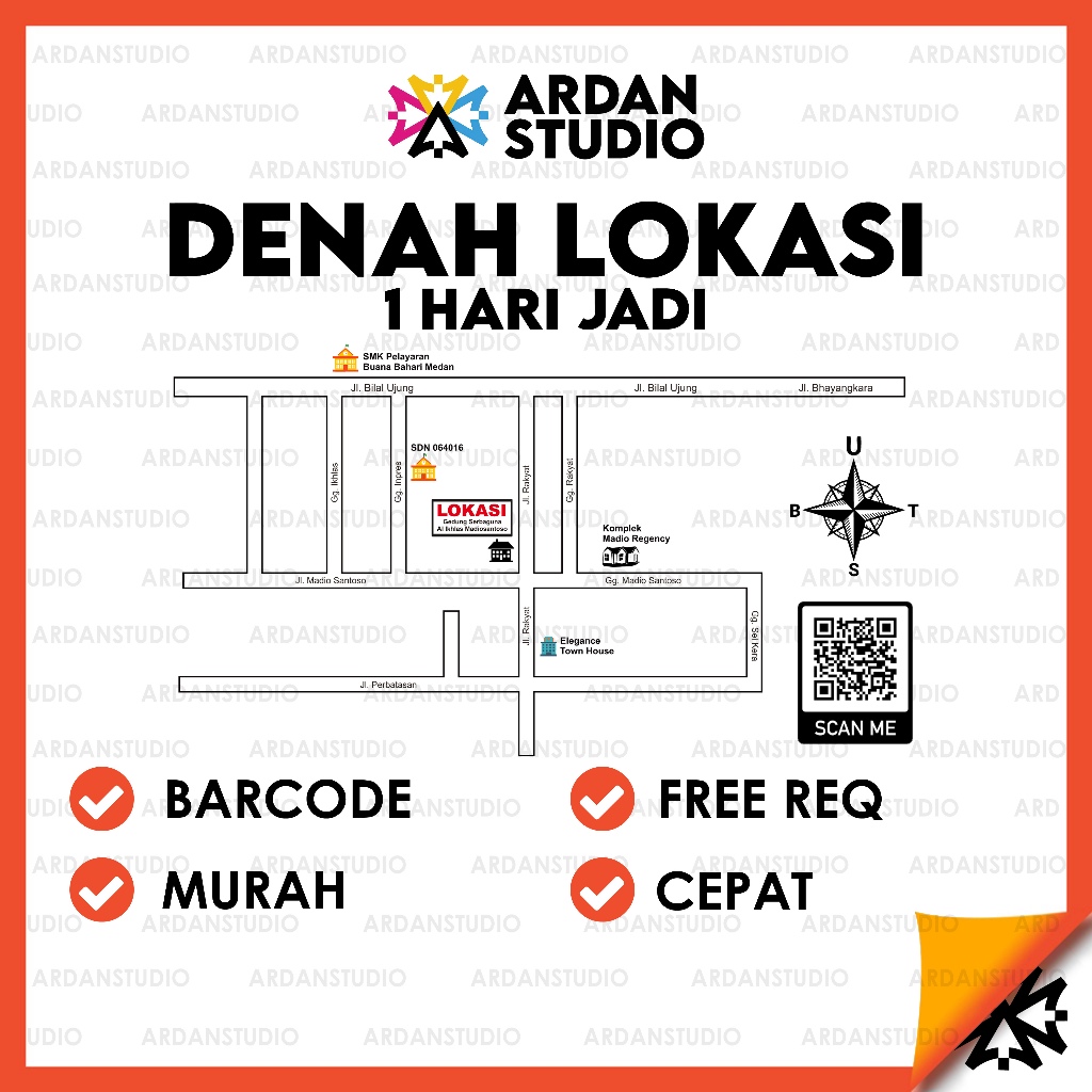 Jual Edit Denah Lokasi | Denah Nikah | Pembuatan Denah Undangan ...