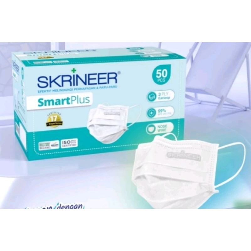 Jual Skrineer earloop produksi 2024 (bukan hijab) isi 50 3lapis depkes ...