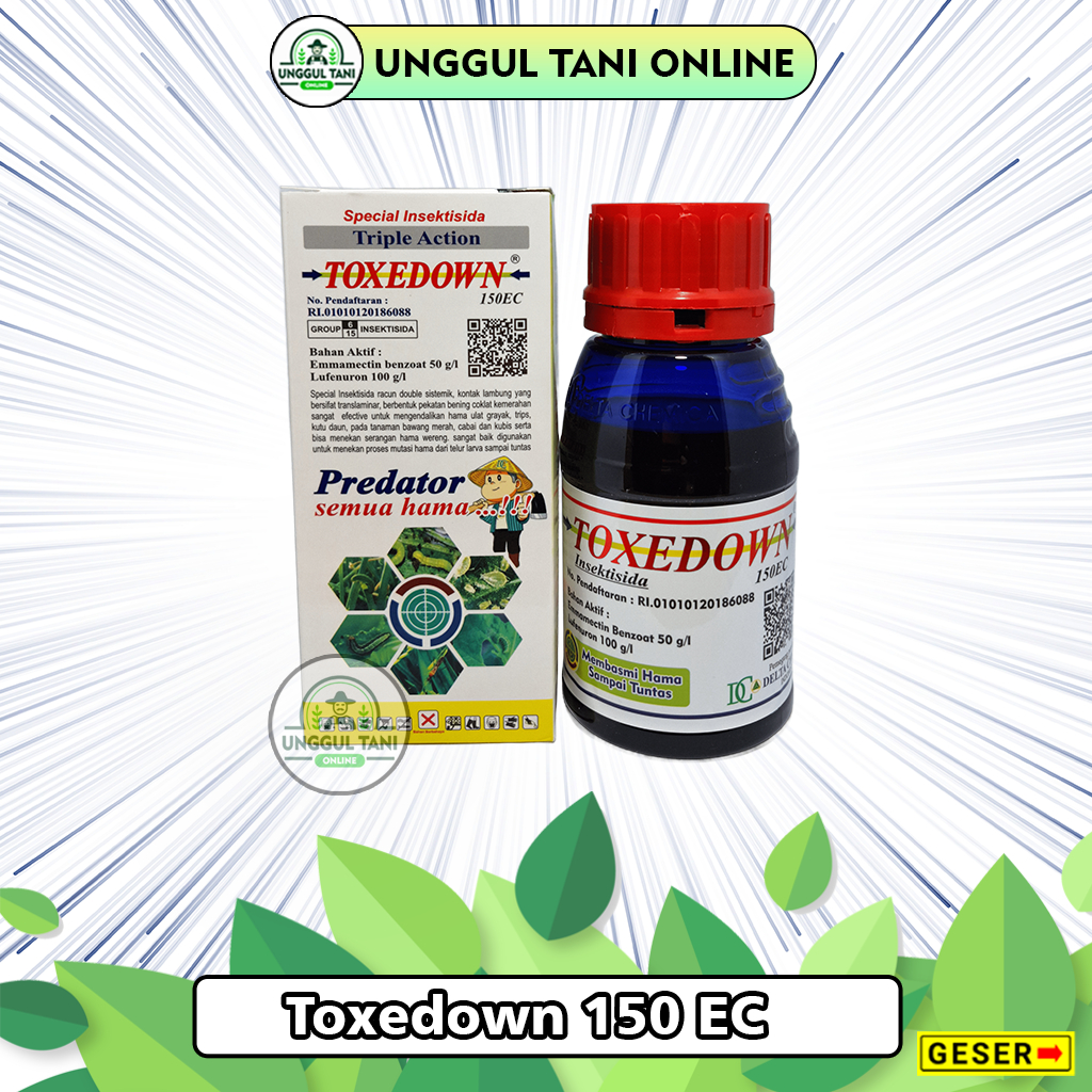 Jual Insektisida TOXEDOWN 150 EC 250.ML Racun Ulat/Obat ulat grayak ...
