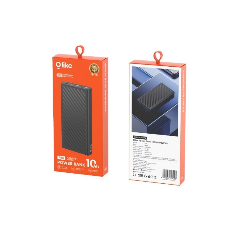 Jual Olike P102 Powerbank 10.000Mah 2USB Flight Friendly | Shopee Indonesia