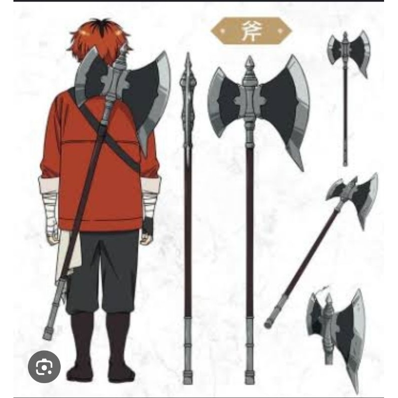 Jual Weapon Cosplay Stark Tomahawk Axe Prop Kapak Anime Frieren: Beyond ...