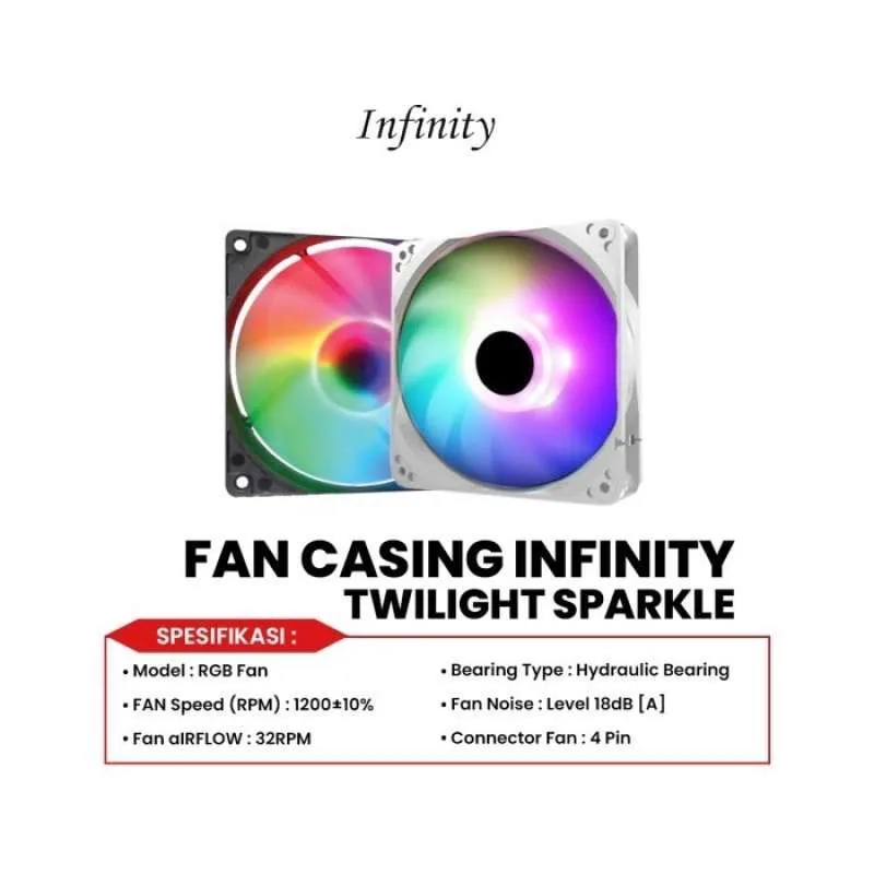 Jual Fan PC Case Infinity Twilight Sparkle 12 cm 120 mm | Shopee Indonesia