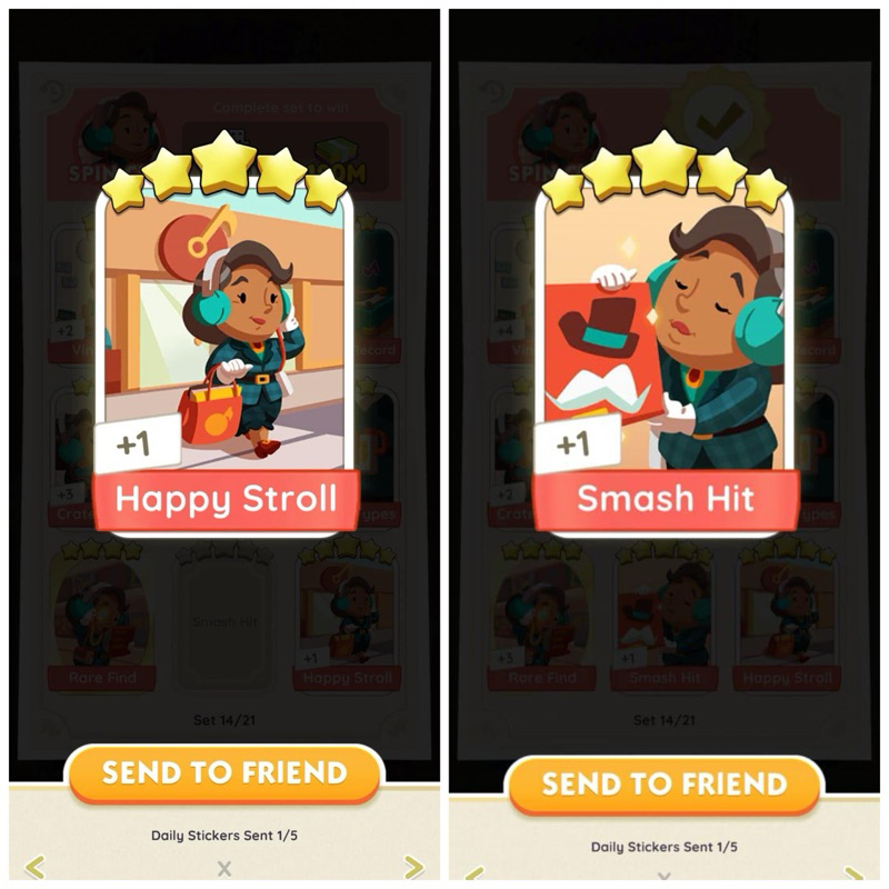 Jual Paket Bundling Sticker Album Game Monopoly Go Set 14 Smash hit ...