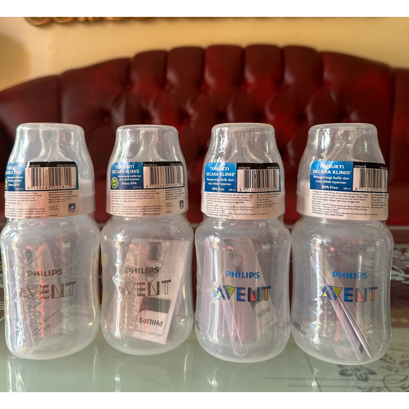Jual Philips Avent Botol Susu 260ml & 125ml & Nipple Avent Classic+ ...