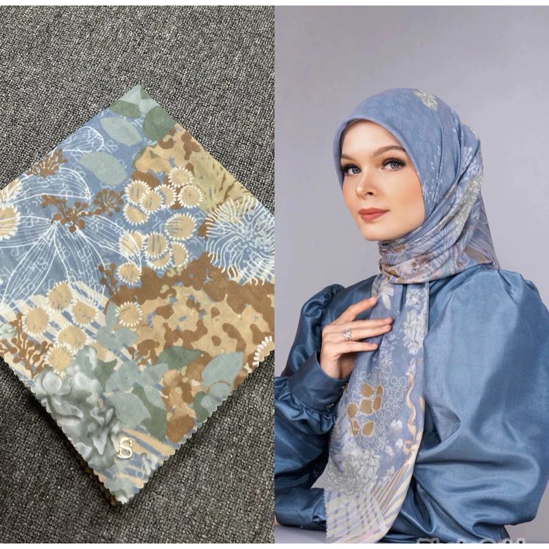 Jual Hijab Buttonscarves Jilbab Segi Empat Buttonscarves | Shopee Indonesia