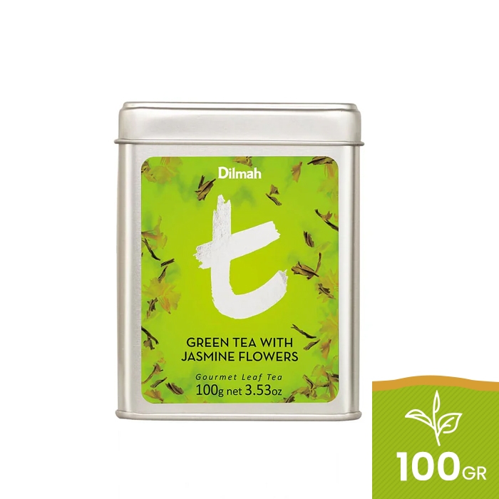 Jual Dilmah T-Med Caddy Green Tea with Jasmine Flowers 100gr - Loose ...