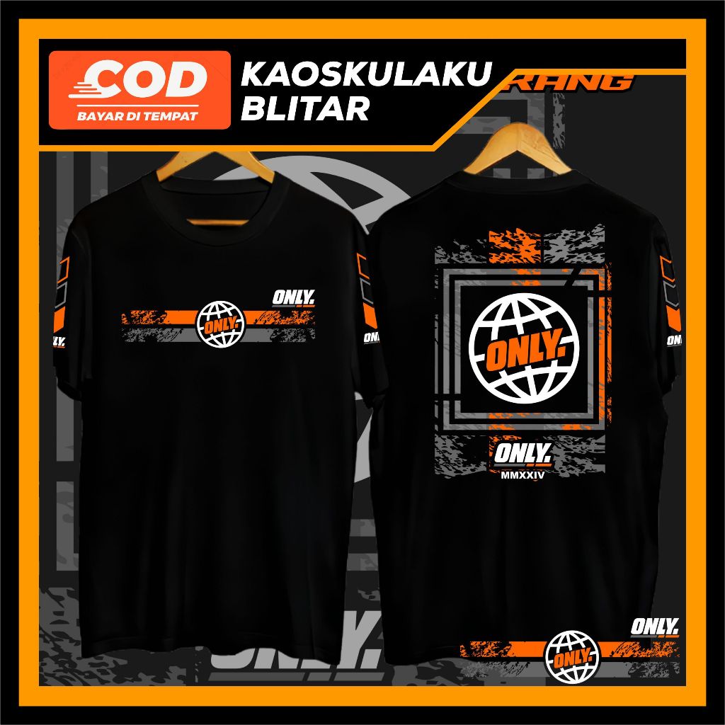 Jual TSHIRT ONLY RACING vol 3 ATAU KAOS DISTRO RACING BAHAN KATUN CVC ...