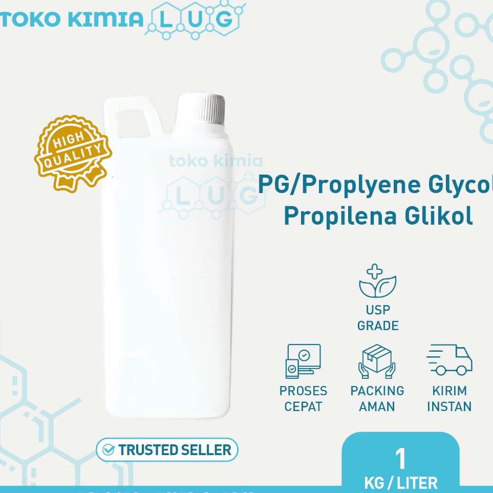 Jual Promo Propylene Glycol Propilena Glikol PG USP Food Grade 1 Liter ...