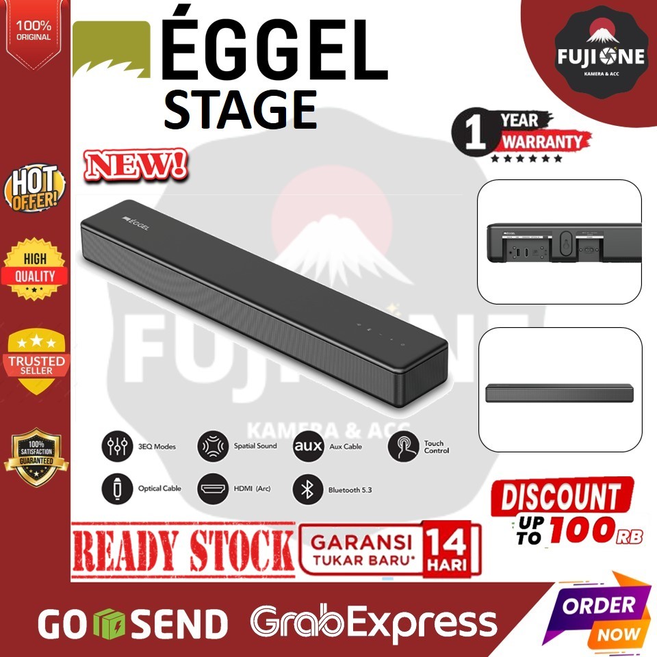 Jual Eggel Stage SoundBar / Sound Bar with Built-In Woofer | Shopee ...