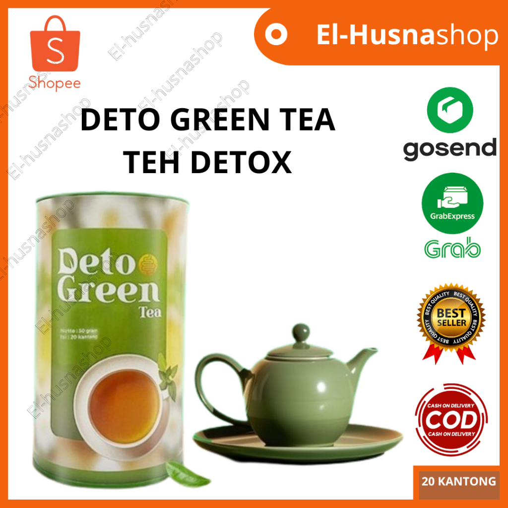 Jual Deto Green Tea Original Teh Detox Pembersih Pencernaan Usus Asli ...