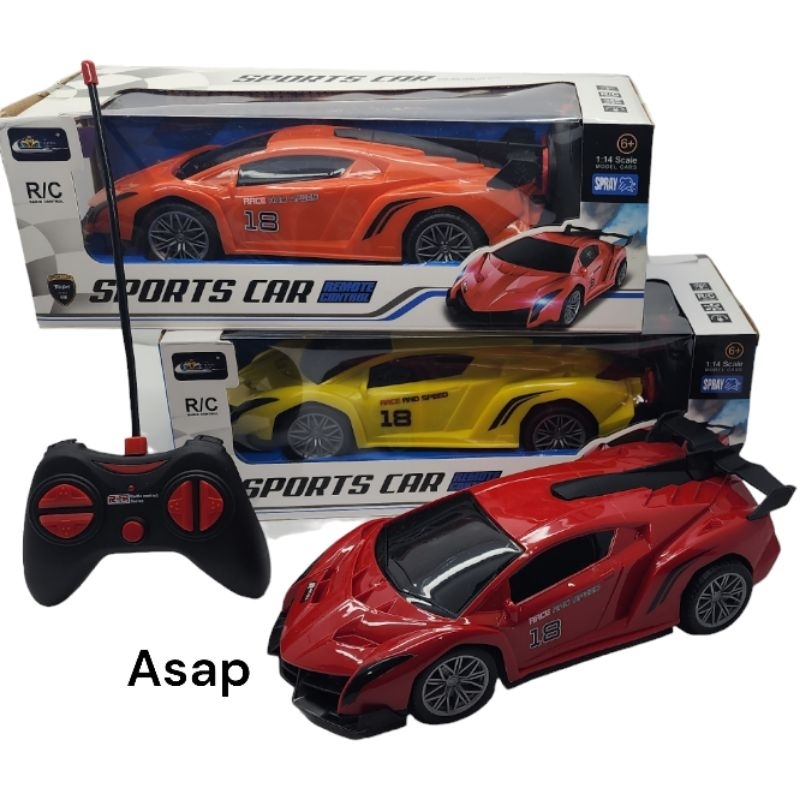 Jual Mobil Rc mobil sedan sport spray car keluar asap maianan remot ...