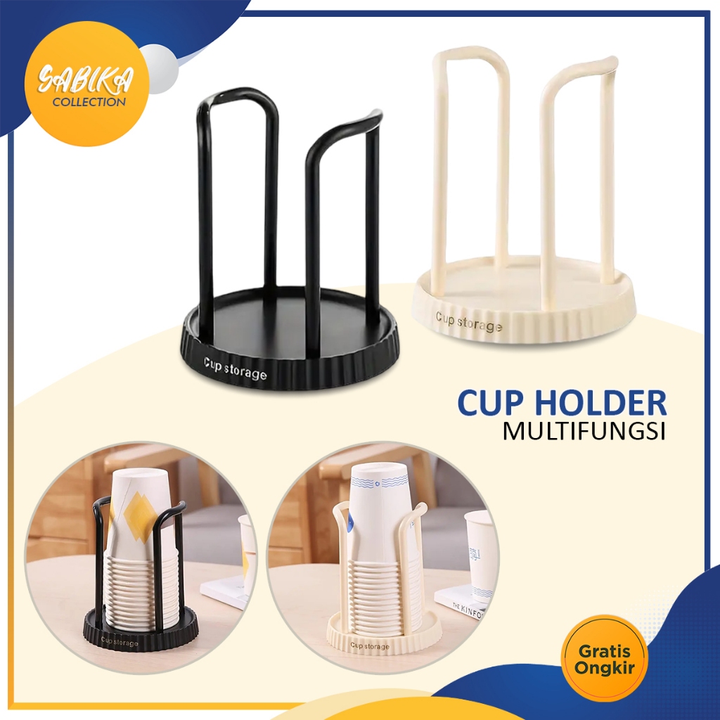 Jual Paper Cup Storage Holder Rak Tempat Gelas Multifungsi | Shopee ...