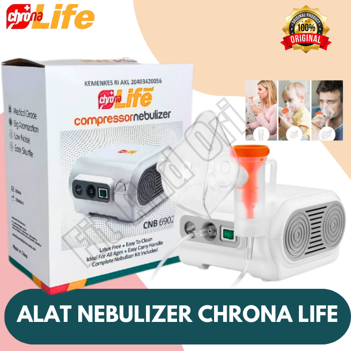 Jual CHRONA LIFE COMPRESSOR NEBULIZER / ALAT NEBULIZER / ALAT UAP ...