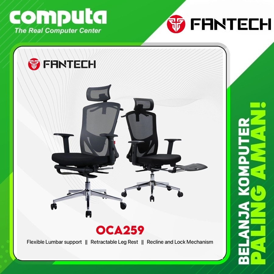 Jual Fantech OCA259 Kursi Kerja Kantor Office Chair | Shopee Indonesia