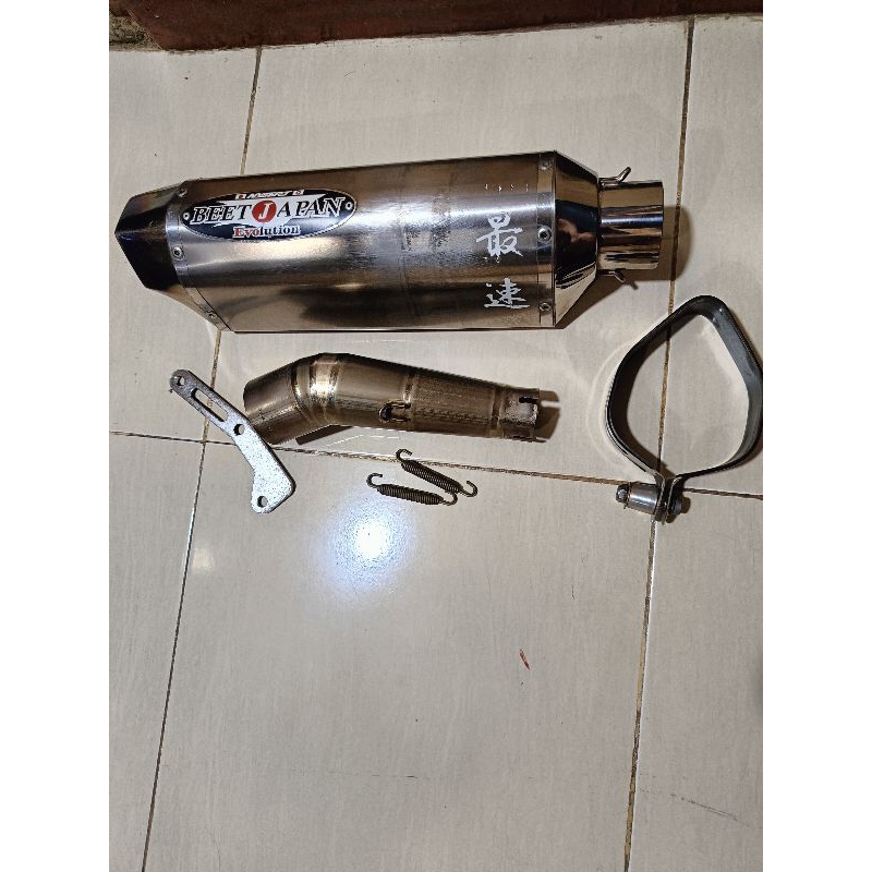 Jual Knalpot nassert beet japan evo 2 titanium 60mm + slip on ninja 250 ...