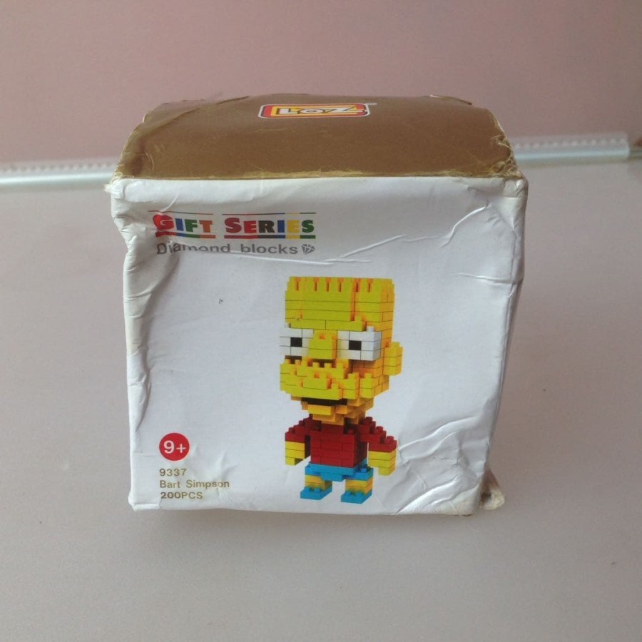 Jual Brick - Loz Diamond Block - Bart Simpson | Shopee Indonesia