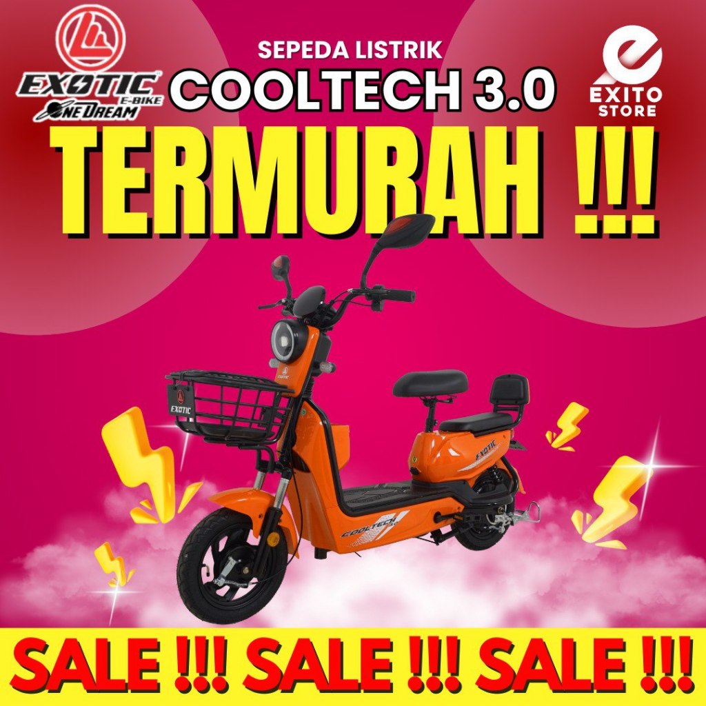 Jual Sepeda Listrik Exotic COOLTECH 3.0 New Selis Cool Tech | Shopee Indonesia
