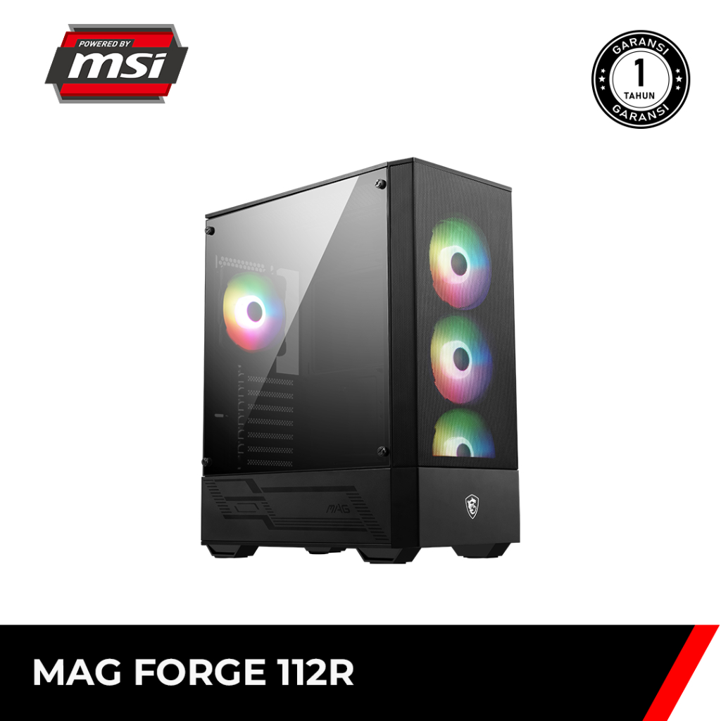 Jual Casing PC Gaming MSI MAG FORGE 112R ATX - Tempered Glass Case ...