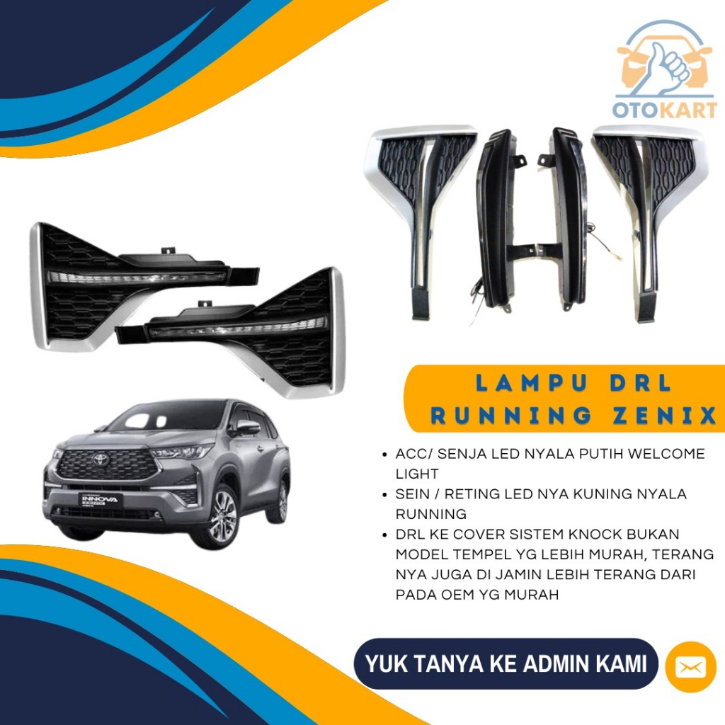 Jual Lampu DRL Innova ZENIX / Daytime Running Light Innova Zenix ...