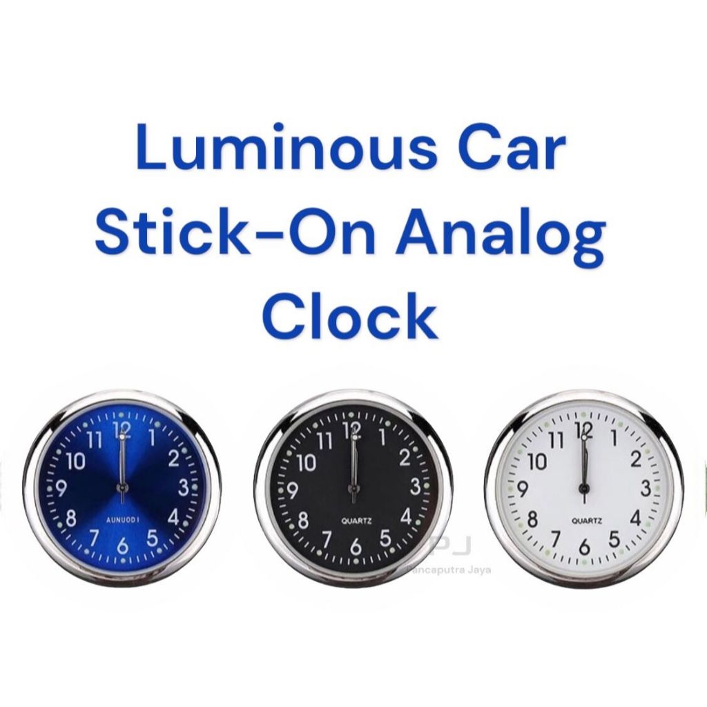 Jual Luminous Jam Mobil Analog Dashboard Digital Jam Elektronik Tempel ...