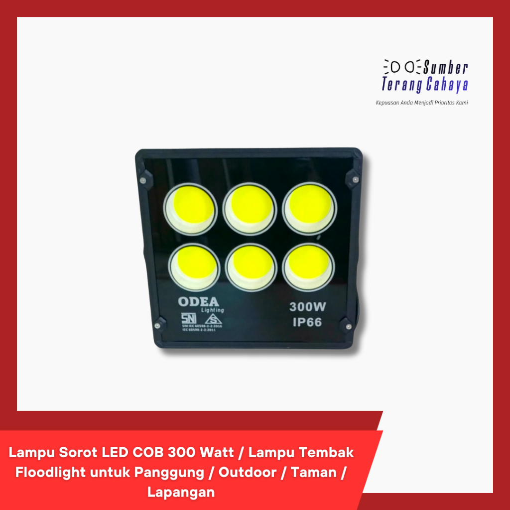 Jual Lampu Sorot LED COB 300 Watt / Lampu Tembak Floodlight untuk Panggung / Outdoor / Taman ...