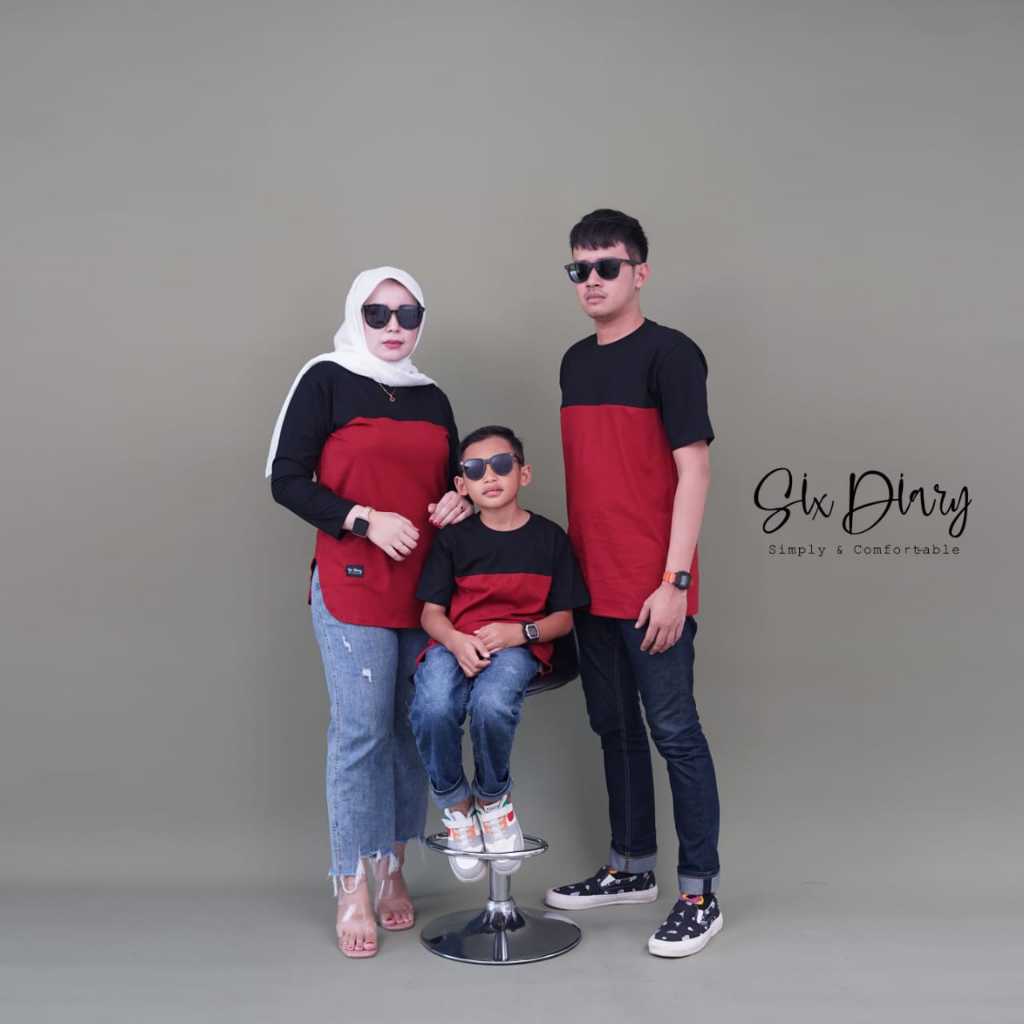 Jual Six Diary Official - Kaos Set Family Baju Couple Keluarga ...