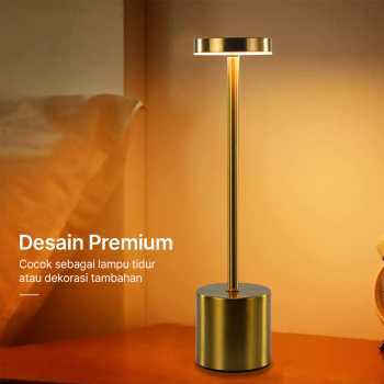 Jual TaffLED Lampu Meja Hias Touch LED USB Rechargeable 3 in 1 1800mAh - P340 | Shopee Indonesia