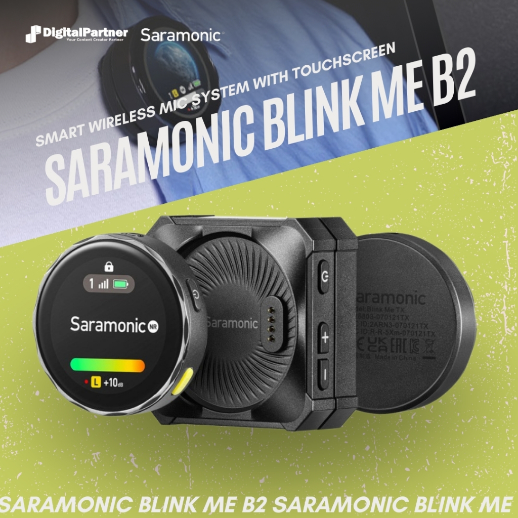 Jual Saramonic Blink Me B2 Smart Wireless Microphone System w/ Touchscreen | Shopee Indonesia