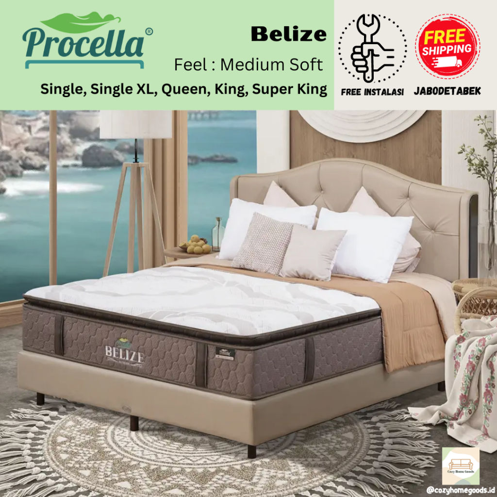 Jual Kasur Springbed Matrass - Procella Belize Refresh Series - Single ...