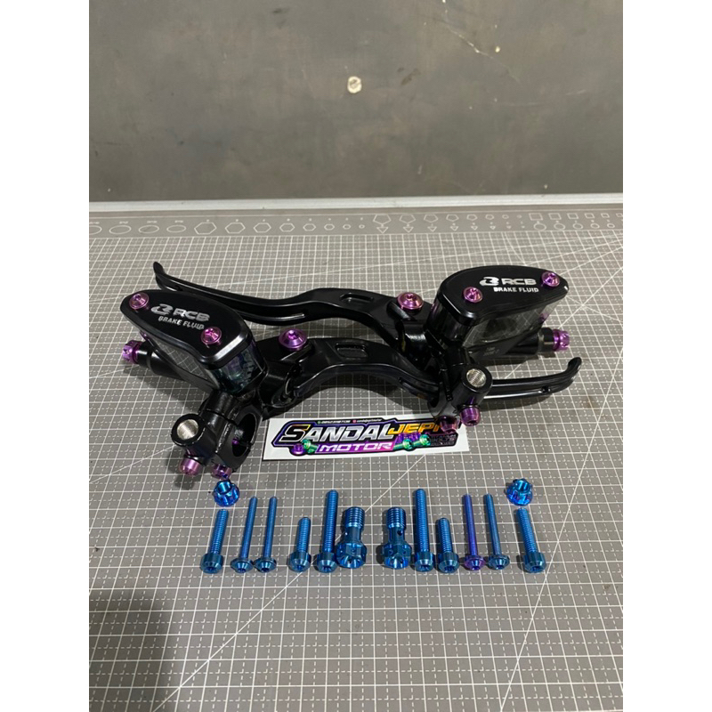 Jual BAUT TITANIUM UNTUK MASTER REM RCB OVAL KOTAK KANAN KIRI NMAX PCX ...