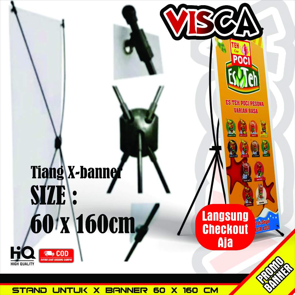 Jual Tiang Rangka X-Banner 160 x 60 cm (Kuat dan Kokoh) | Shopee Indonesia