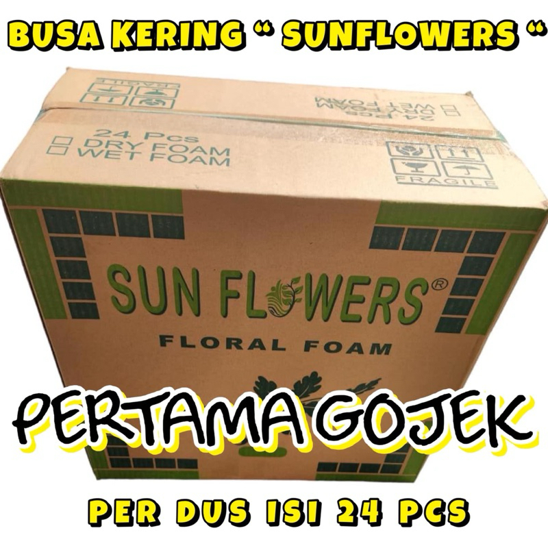 Jual HARGA PER DUS ISI 24 PCS BUSA KERING SUNFLOWERS/ Busa Kering/ Busa ...