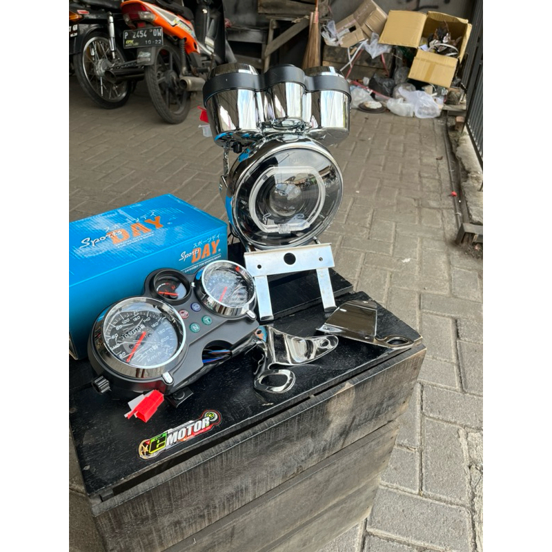 Jual Biled Ninja set spedo breket lampu 3in PNP ninja ss dan megapro ...