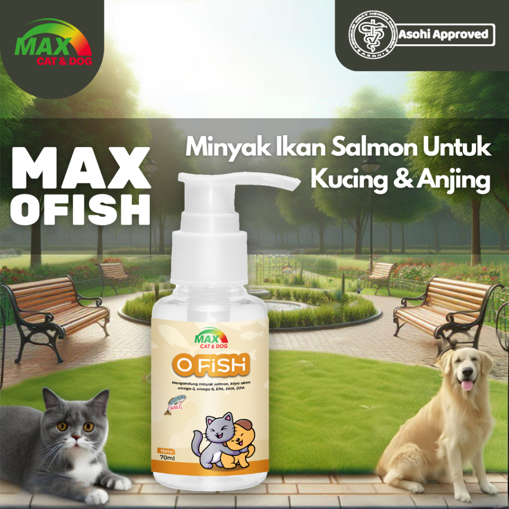 Jual Max Ofish 70ml | Minyak Ikan Salmon Untuk Kucing dan Anjing ...