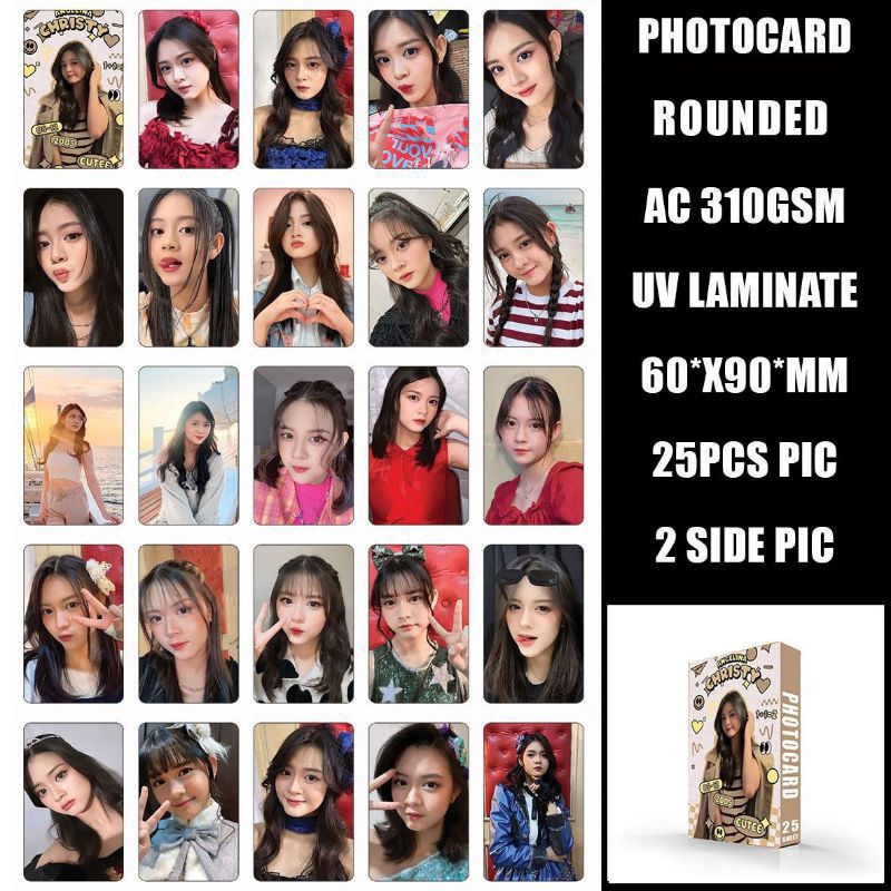 Jual photocard "Angelina Christy" jkt48 Freya selca dkk premium isi 25 pcs 2 sisi Viral 2024 ...
