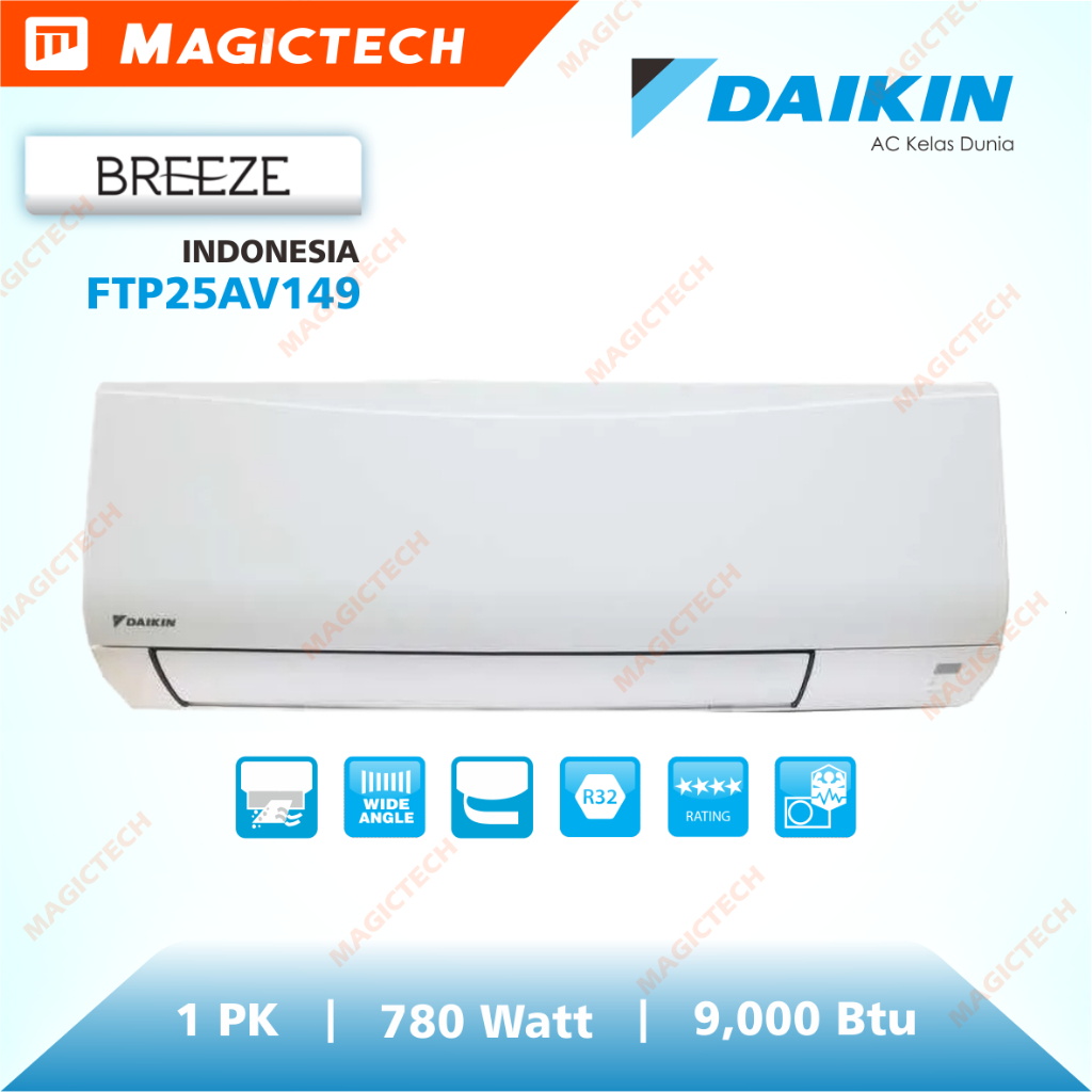 Jual AC DAIKIN 1 PK FTP25AV149 BREEZE R32 AC SPLIT FTP25 FTP25AV INDONESIA | Shopee Indonesia