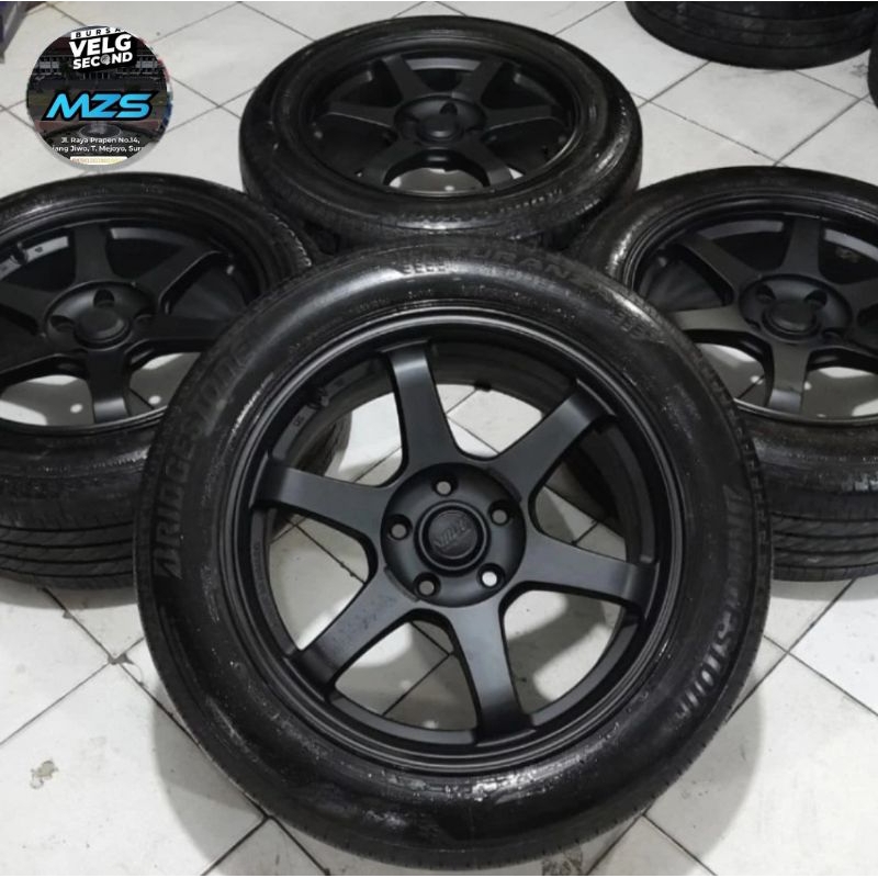 Jual Velg mobil bekas Volk Rays ring 17 lebar 7,5 pcd 5x114 et 40 ban 215 55 17 bridgestone ...