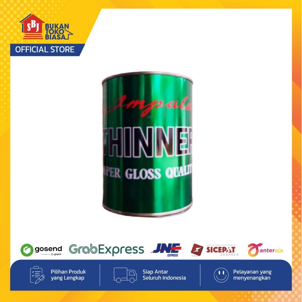 Jual Thinner Impala 1 Liter Tiner Cat Minyak Pengencer Cat Murah Kaleng ...