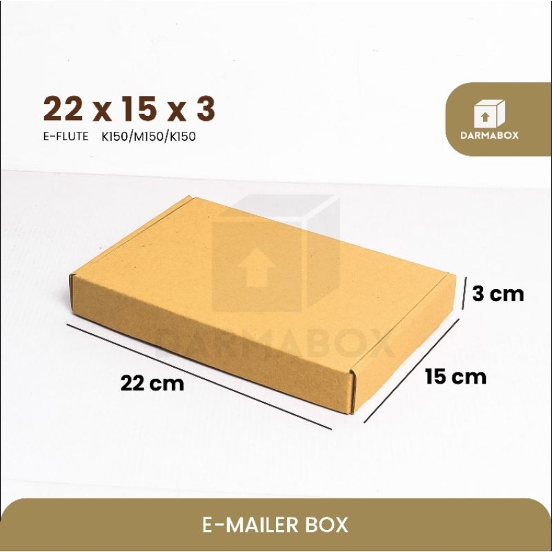 Jual Box 22x15x3 Packaging Hijab/Buku/Kaos Anak/Hampers/Kardus/Box ...