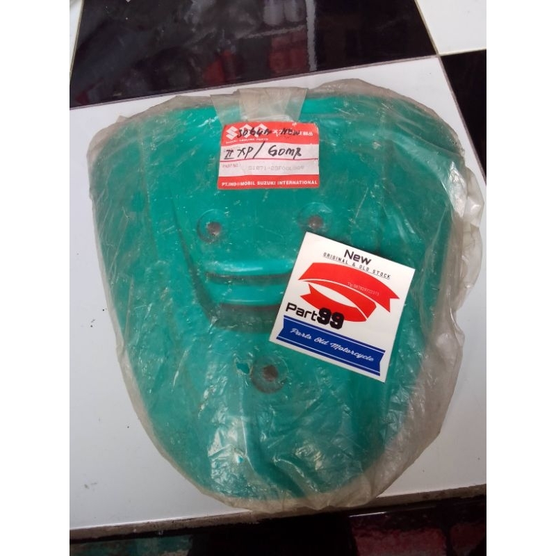 Jual panel front tameng dada dasi depan hijau tosca suzuki shogun 110 ...