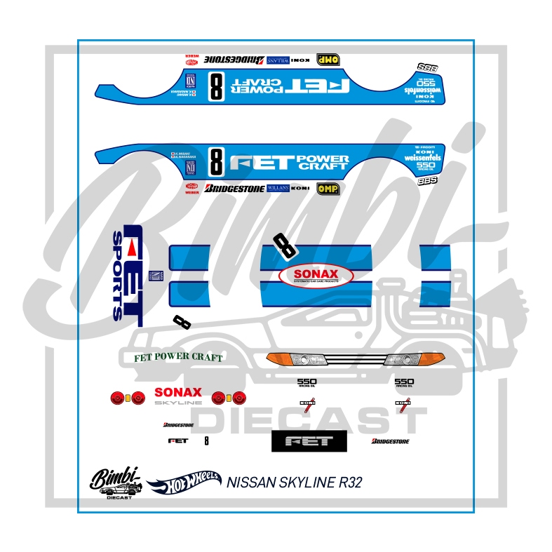 Jual Decal Hotwheels Nissan Skyline R32 Custom Diecast | Shopee Indonesia