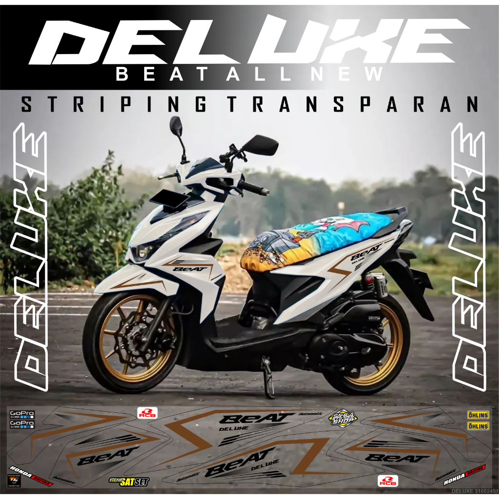 Jual STRIPING MOTOR BEAT DELUXE TRANSPARAN ALL NEW DELUXE TRANSPARAN ...