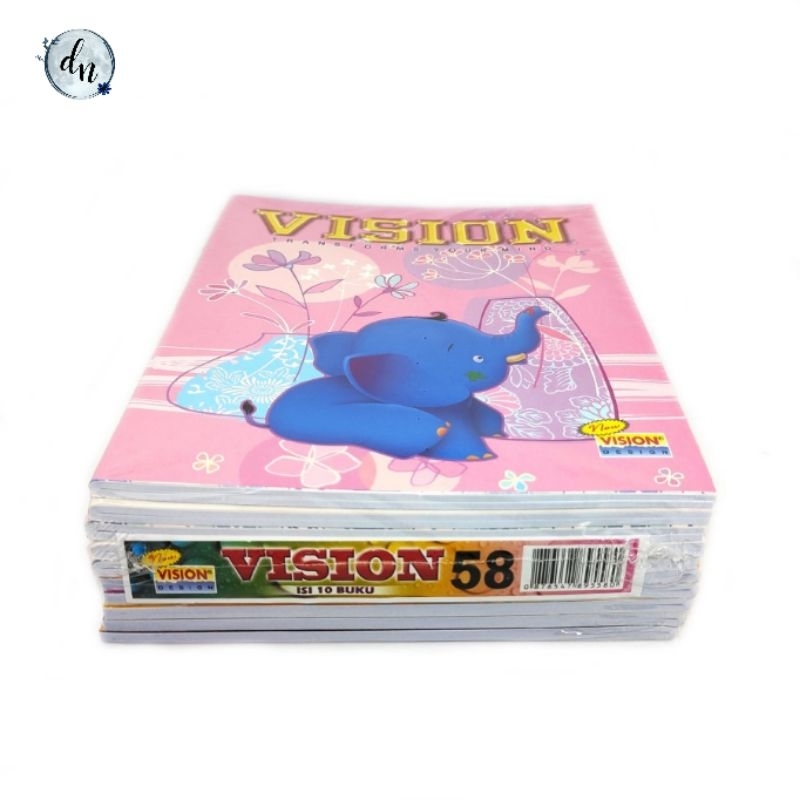 Jual (Pack) Vision Buku Tulis Vision Isi 58 Lembar | Buku Tulis ...