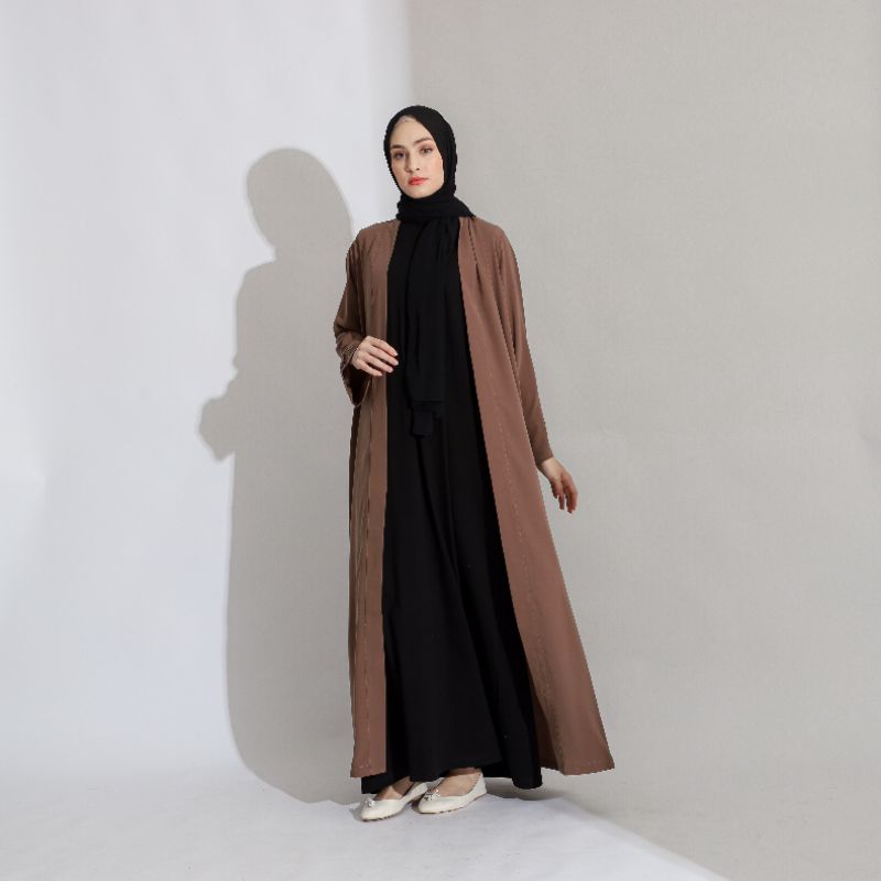 Jual Zenna Long Dress Set - Gamis Outer - Gamis Inner - Gamis Simple ...