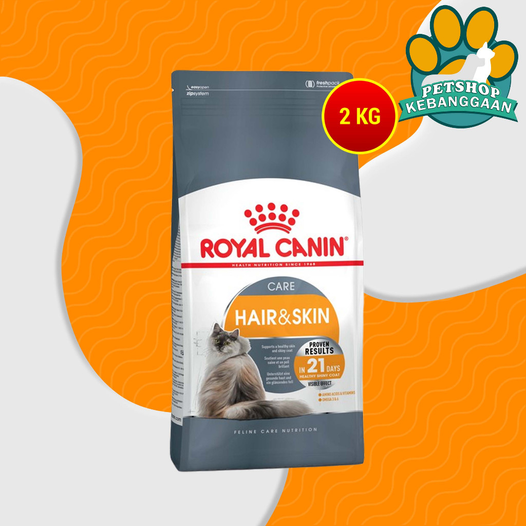 Jual Makanan Kucing Royal Canin Hair & Skin 2 Kg Cat Food Hair dan Skin ...
